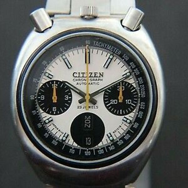 VTGE CITIZEN BULLHEAD 8110 PANDA CHRONOGRAPH. ORIGINAL 70s. EXCELLENT ...