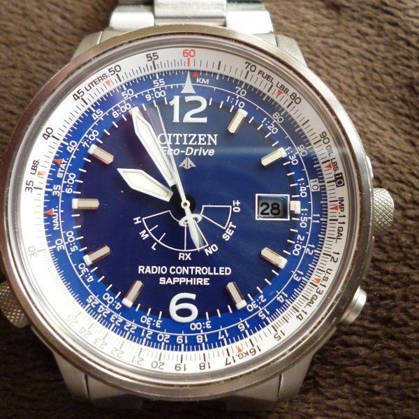 FS: Citizen Promaster Pilot AS2031-57L Funk Eco Drive Titan Saphir ...