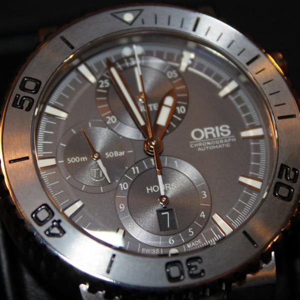 FS: Oris Aquis Titan Titanium Chronograph on Bracelet | WatchCharts