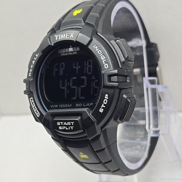Mens Timex Gents Ironman Triathlon 100m Digital Watch TW5M15900 Used ...