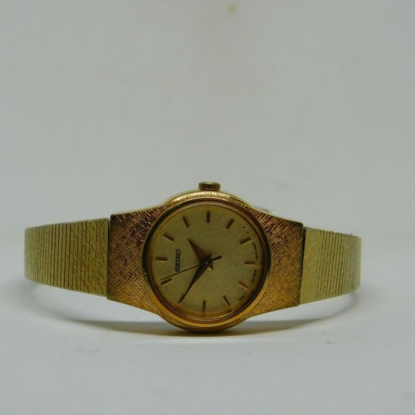 Seiko V401-1819 Gold Tone Quartz Analog Ladies Watch | WatchCharts Marketplace