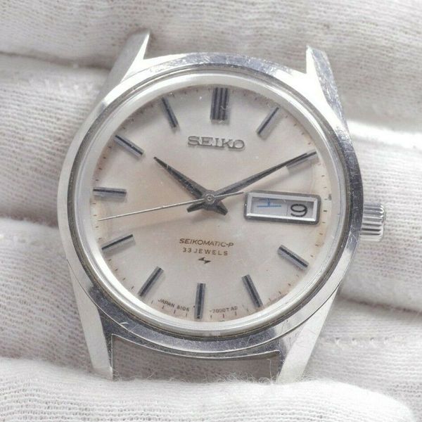 Vintage SEIKO SEIKOMATIC-P 5106-8000 FOR PARTS OR REPAIR Watch JAPAN ...