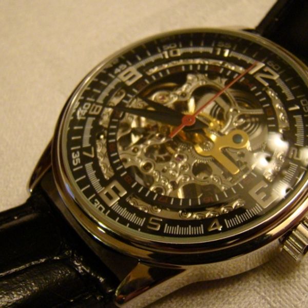 FS: BNIB Akribos Skeleton dress watch | WatchCharts Marketplace