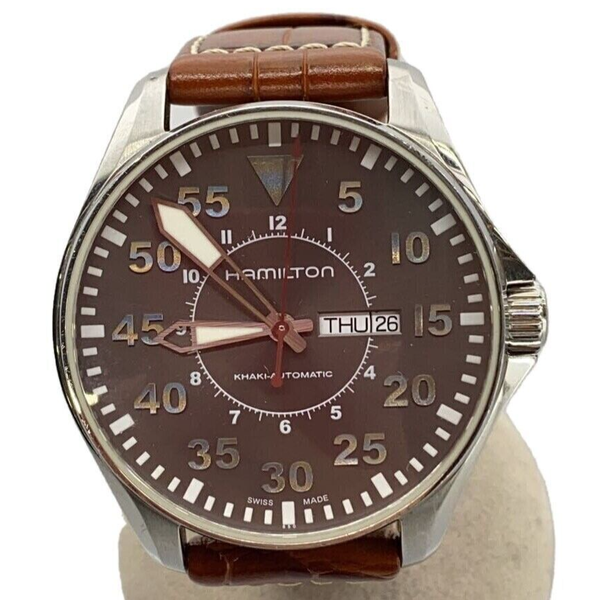 HAMILTON Khaki pilot H647150 Day Date Automatic Men's Watch from JP ...