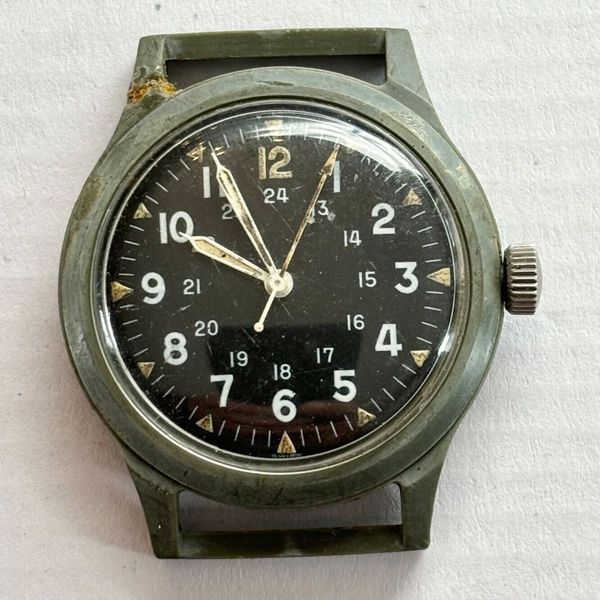 Benrus Military Vietnam Issue MIL-W-46374 Wrist Watch To Fix Circa 1969 ...