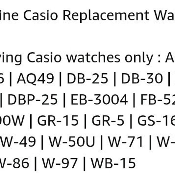 Casio Watchstrap W86 | WatchCharts Marketplace