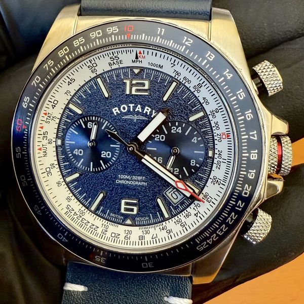 Rotary RW 1895 Aeromaster Pilot GS05986/05 Navitimer Tachymeter ...