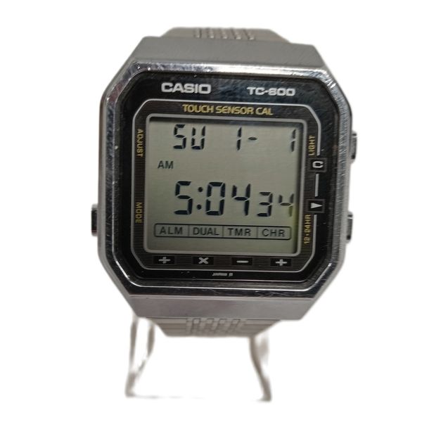 Vintage Casio TC-600 Touch Sensor Calculator Watch Pre-Loved Fashion ...