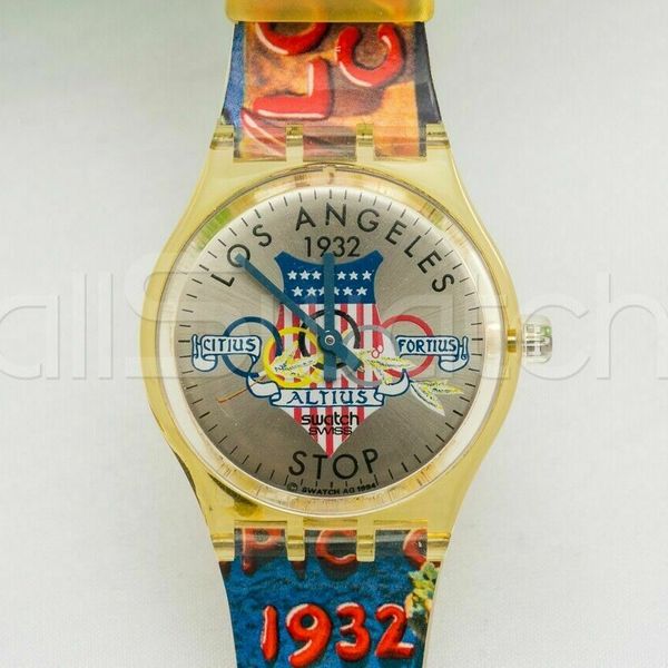 Limited Edition SWATCH Stopwatch. 1932 LOS ANGELES Olympic Games. Brand ...
