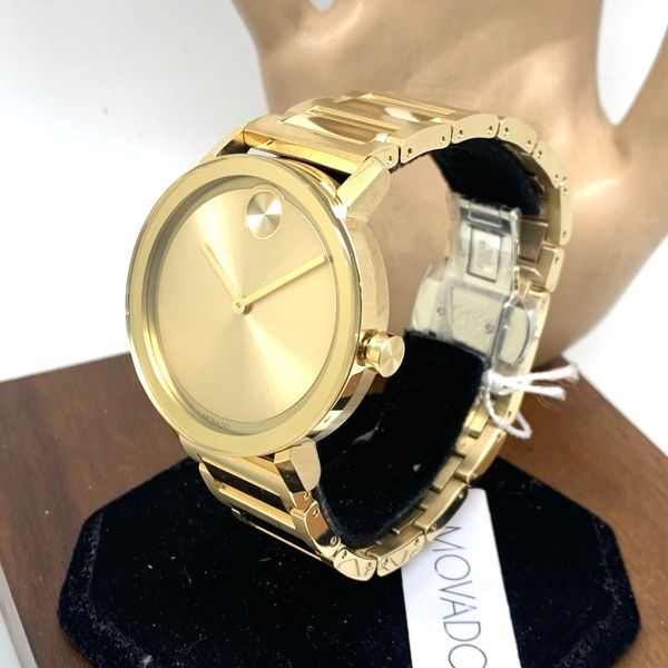 Movado Men's Watch 3600508 Bold Swiss Quartz Gold Tone Stainless Steel ...