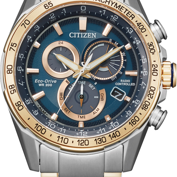 BRAND NEW Citizen Men's Eco-Drive PCAT Blue Dial Silver Tone Watch ...