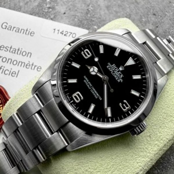 2004 Rolex Explorer 114270 - Box and Papers + Caseback Sticker ...