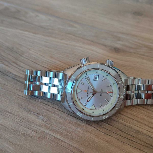 Prometheus Eagle Ray Silver ETA 2824-2 Swiss Made Diver Watch Date ...