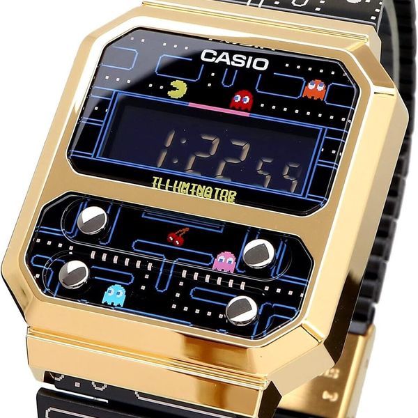 Casio Watch Standard Pac-Man Collaboration Model A100WEPC-1BJR Men's ...