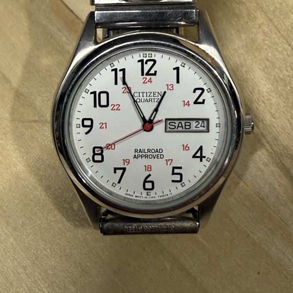 Citizen Railroad Approved Stainless Quartz Watch - 1100-T38481 - New ...