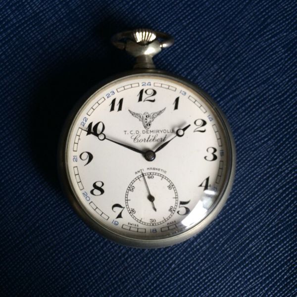 Cortebert Turkish Railway Pocket Watch Cal. 532 (1950s) | WatchCharts ...