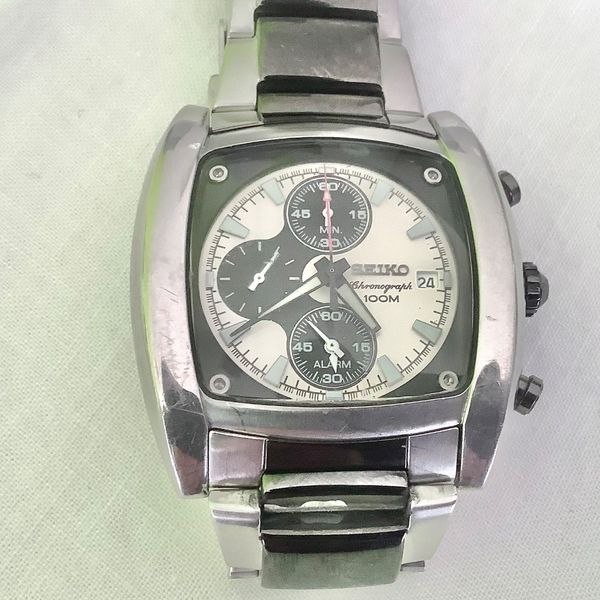 Vintage SEIKO 7T62 OHFO CHRONOGRAPH Large WRISTWATCH Retro ...