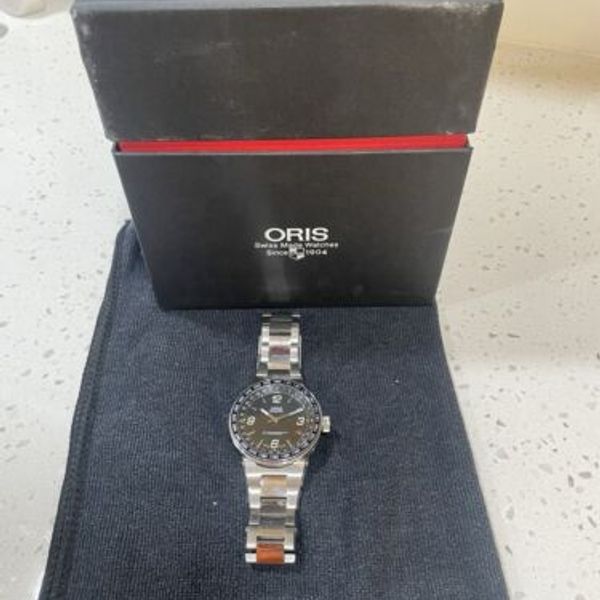 Oris Williams F1 Team Pointer Date Ref 7585 Automatic Swiss Watch Steel ...