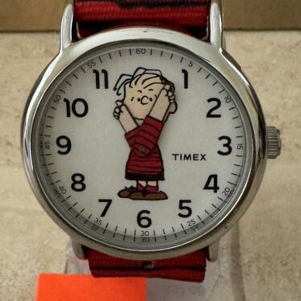 Timex X Peanuts Linus 38mm Weekender Watch TW2R41200 Indiglo Night ...