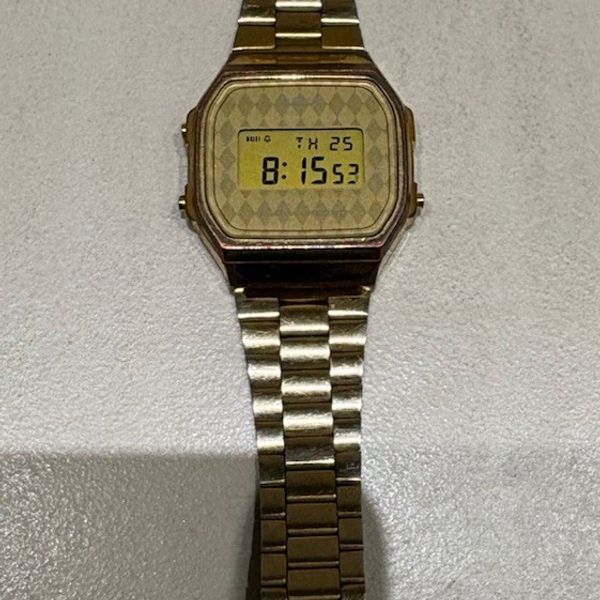 Casio A168 Digital Watch Wristwatch *Retro* Gold | WatchCharts Marketplace