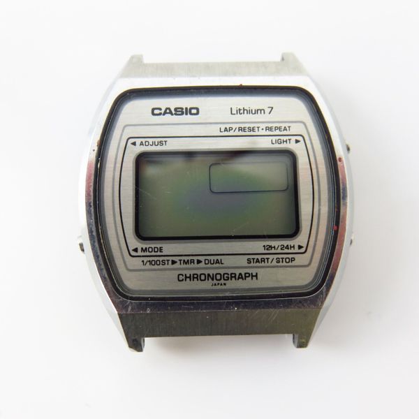 Casio S-002 (Lithium 7) 1980s Vintage Digital Watch Face Only Non ...