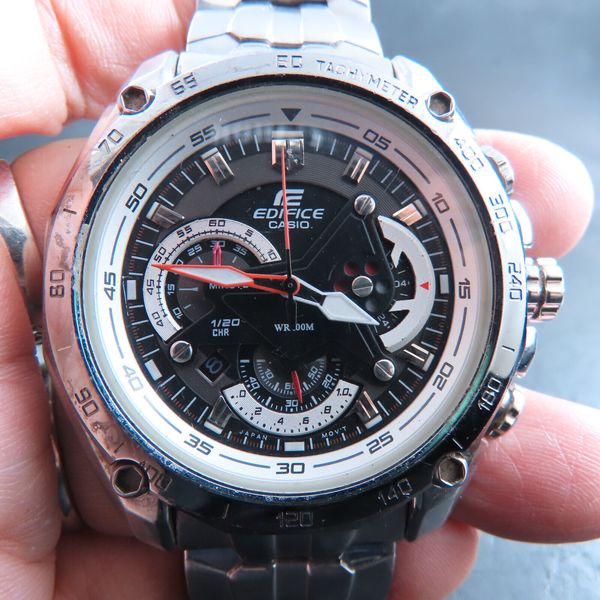 EF-550 Casio Edifice Chronograph 100M Quartz Men Watch | WatchCharts ...