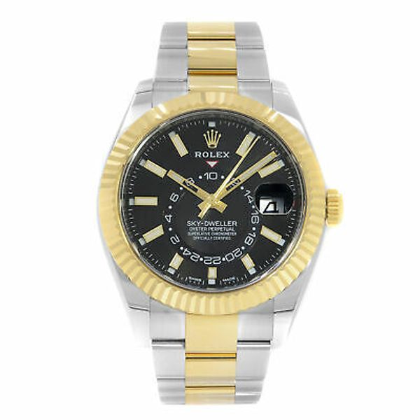 Rolex Sky-Dweller 326933 bk Steel & 18K Yellow Gold Automatic Men's ...