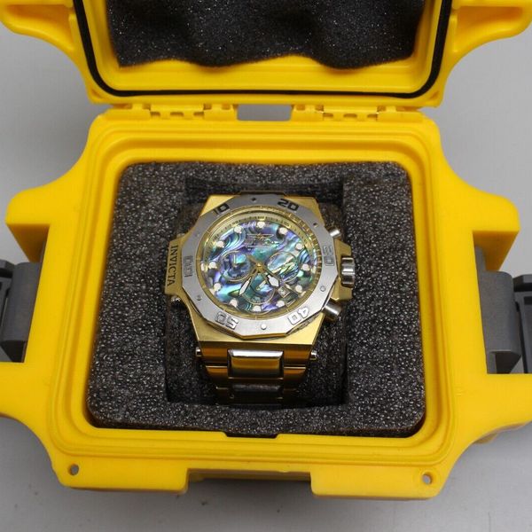 Invicta Akula Chronograph Blue MOP Dial Two-Tone Men's Watch 25018 - AS ...