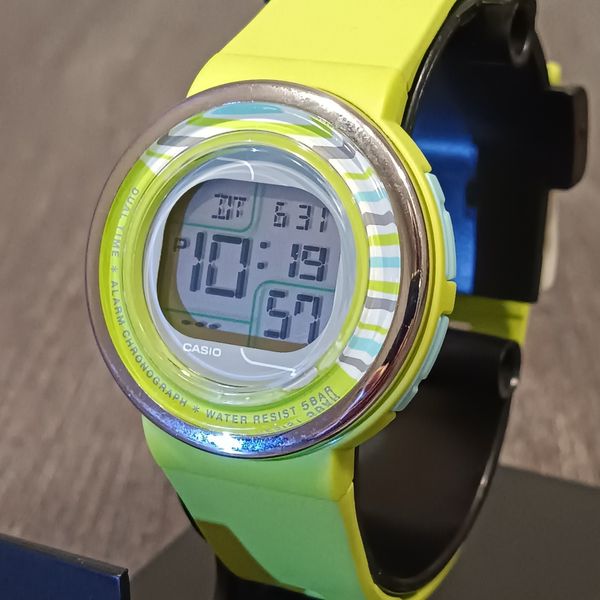 Casio LDF-30 Ladyâ s Digital Chronograph Watch Baby-G Green ...