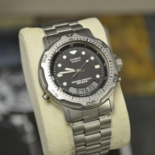 CASIO AD-702 [388] ANALOG/DIGITAL DIVE WATCH 200M RARE MINT JDM VINTAGE ...