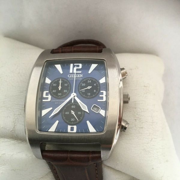 Citizen Men's Eco Drive Chronograph Date Blue Dial H500-S013551 Lstrap ...