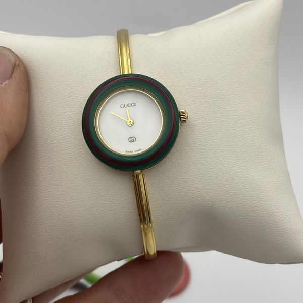 New Battery GUCCI Change Bezel 11/12 Watch 12 Colors Gold Used Working ...