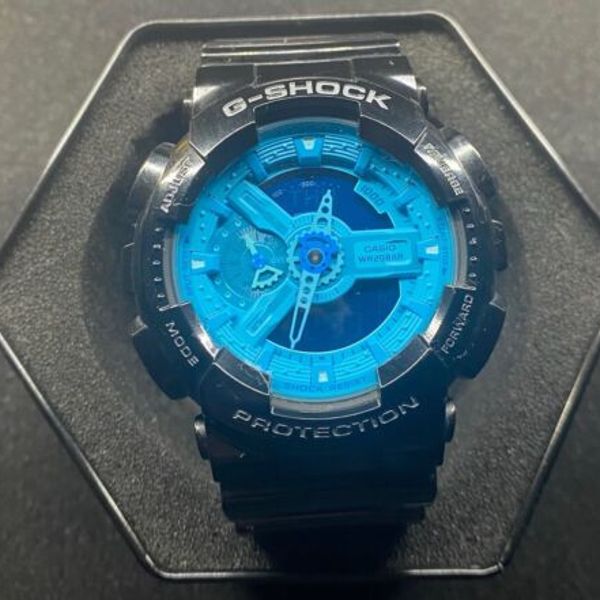 Casio G-Shock Blue Dial Hyper Colors Watch - GA-110B Like New ...