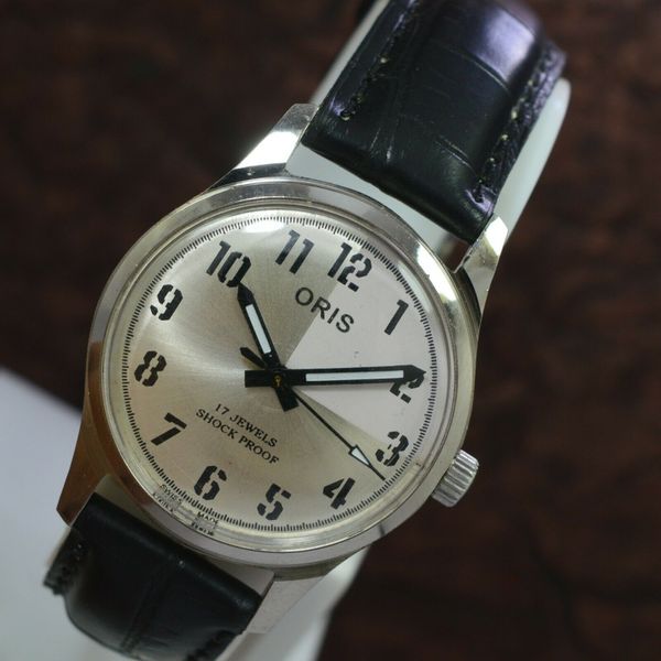 Vintage Oris Hand Wind ST 96 17 Jewels Men's Wrist Watch | WatchCharts ...