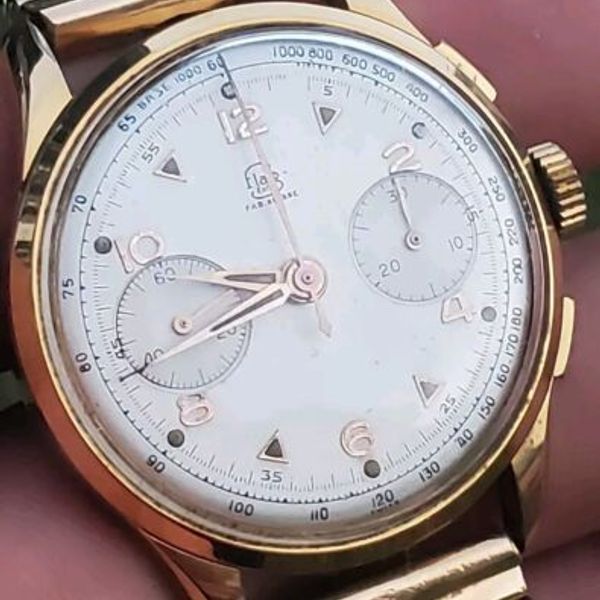 Pretty Flag Watch Extra Swiss Chronograph Venus 210 Functional RARE ...