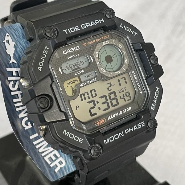 Casio Collection WS-1700H-1AJF Men's Watch Casio Fising Timer Moonphase | WatchCharts Marketplace