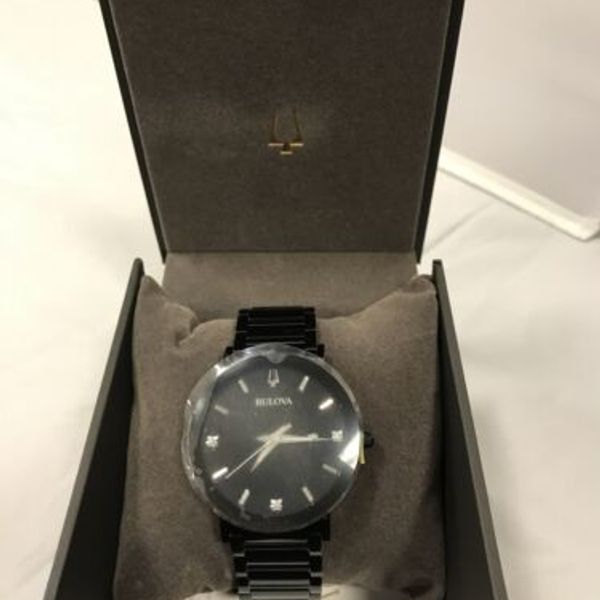 BULOVA Modern Diamond Stainless Steel Men's Watch - 98D144 MSRP: $425 ...