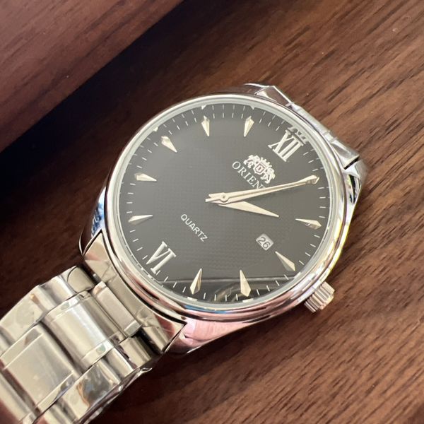 Orient Black Roman Numeral Quartz Watch Quartz | WatchCharts Marketplace