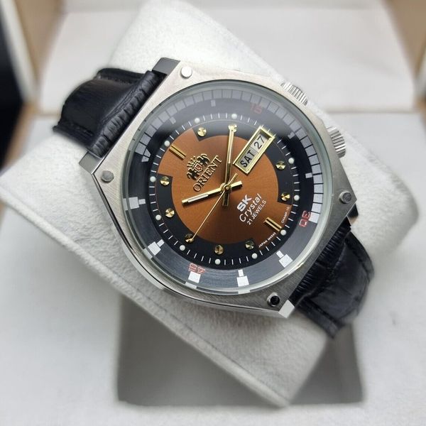Vintage ORIENT SK Crystal 21 Jewels Automatic Day/Date Watch ...