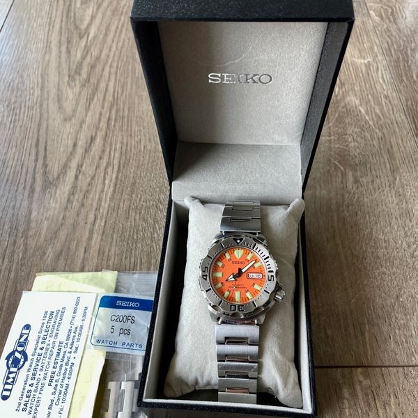 Seiko Orange Monster SKX781 1st gen L3 2006 7S26 dive watch 43mm 200M ...