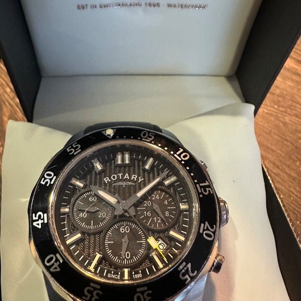 Rotary Mens Chronograph Diver Watch with rubber strap | WatchCharts ...