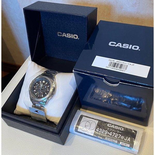 Casio Oceanus OCW-600 4329 Solar Titanium White Dial Mens Watch ...