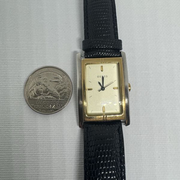Womenâ s Square Tank Style Modern Dial Guess Watch New Battery, Working ...