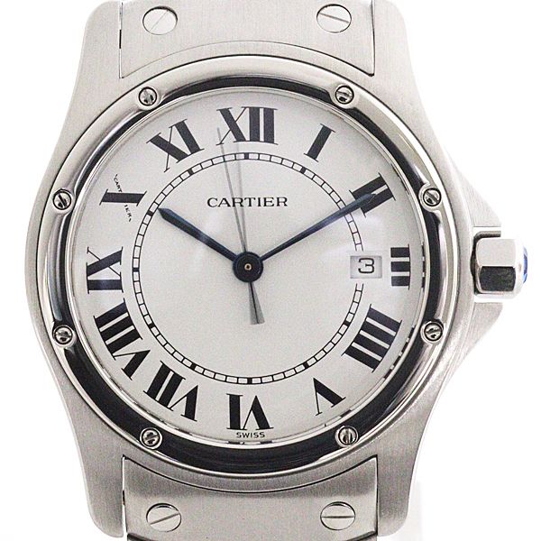 Cartier Cartier boys' watch Santoscougars MM W20027K1 date display SS ...