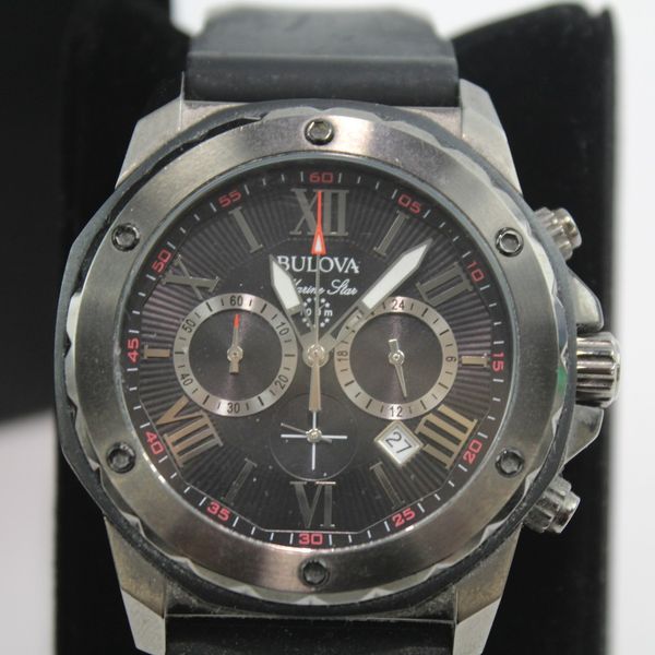 Bulova Marine Star Chronograph Watch Quartz Working | WatchCharts ...