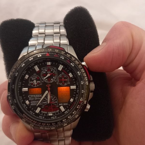 Citizen Menâ s Eco-Drive A-T Red Arrows Skyhawk , citizen red arrow ...