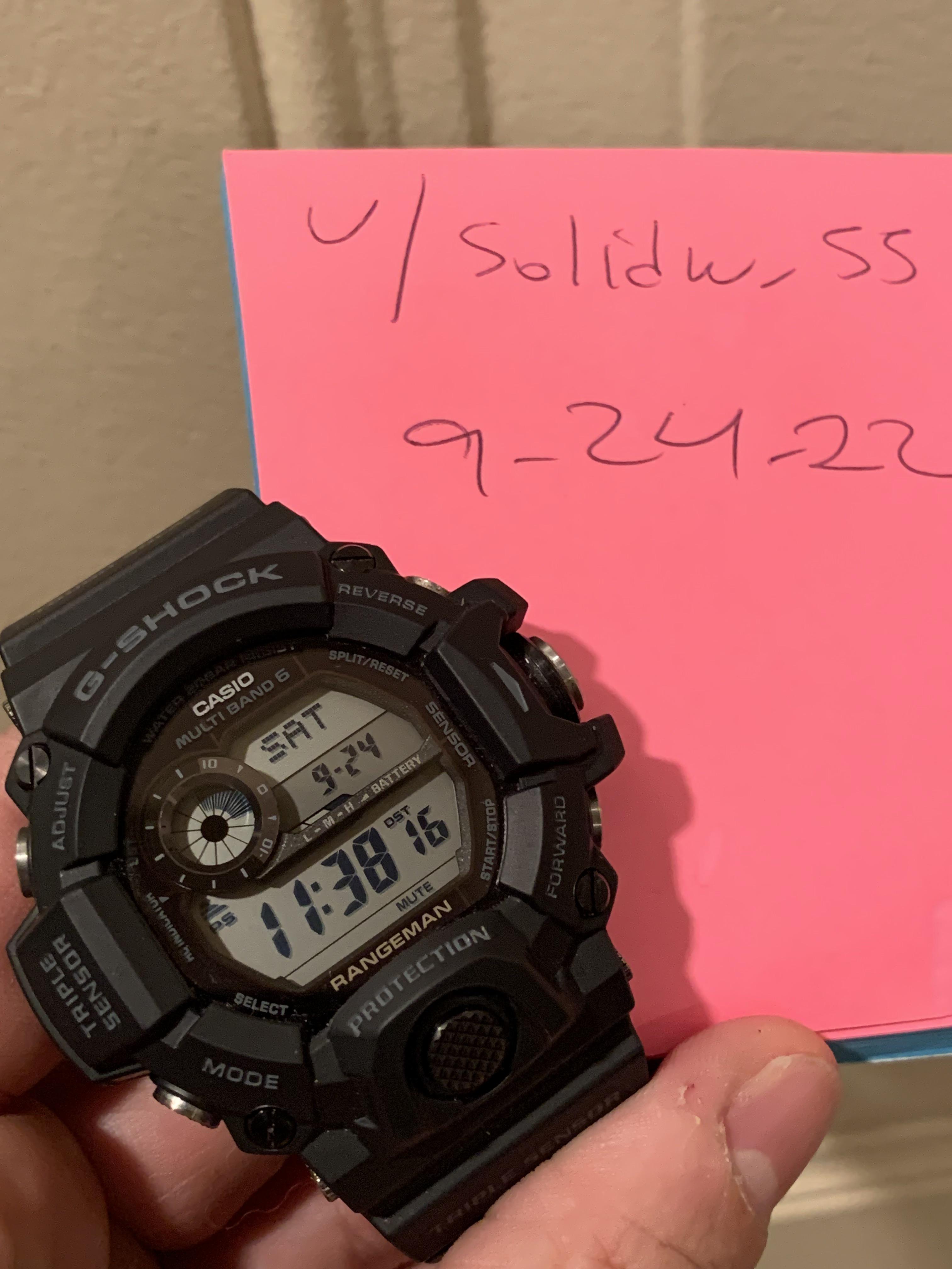 [WTS] Casio G Shock Rangeman gw9400 stealth bead blasted mod | WatchCharts