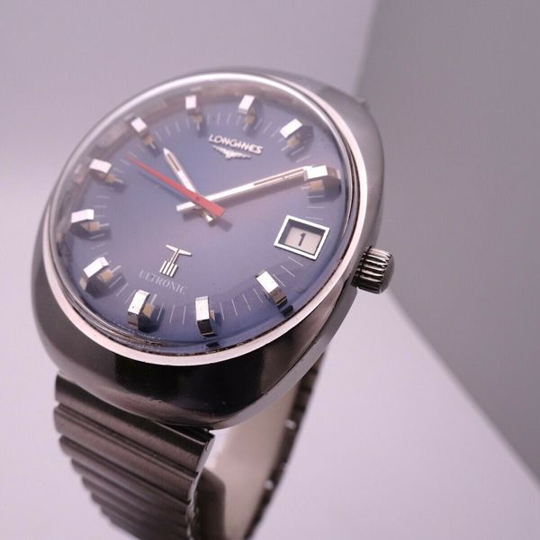 LONGINES Ultronic "ESA" Base Caliber! Top Blue Dial & Original Bracelet ...
