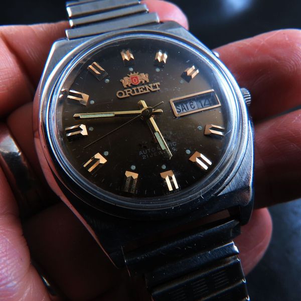 Japan Orient Three Star Daydate Automatic Men Watch | WatchCharts ...