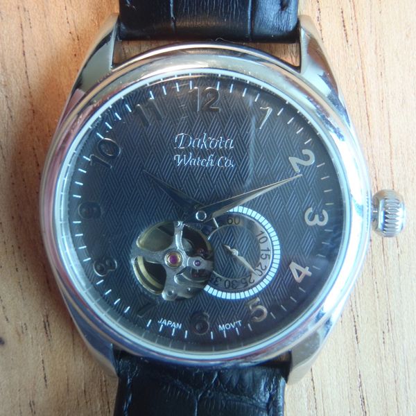 FS: Dakota Watch Company Automatic Black Dial Dress Watch Miyota ...